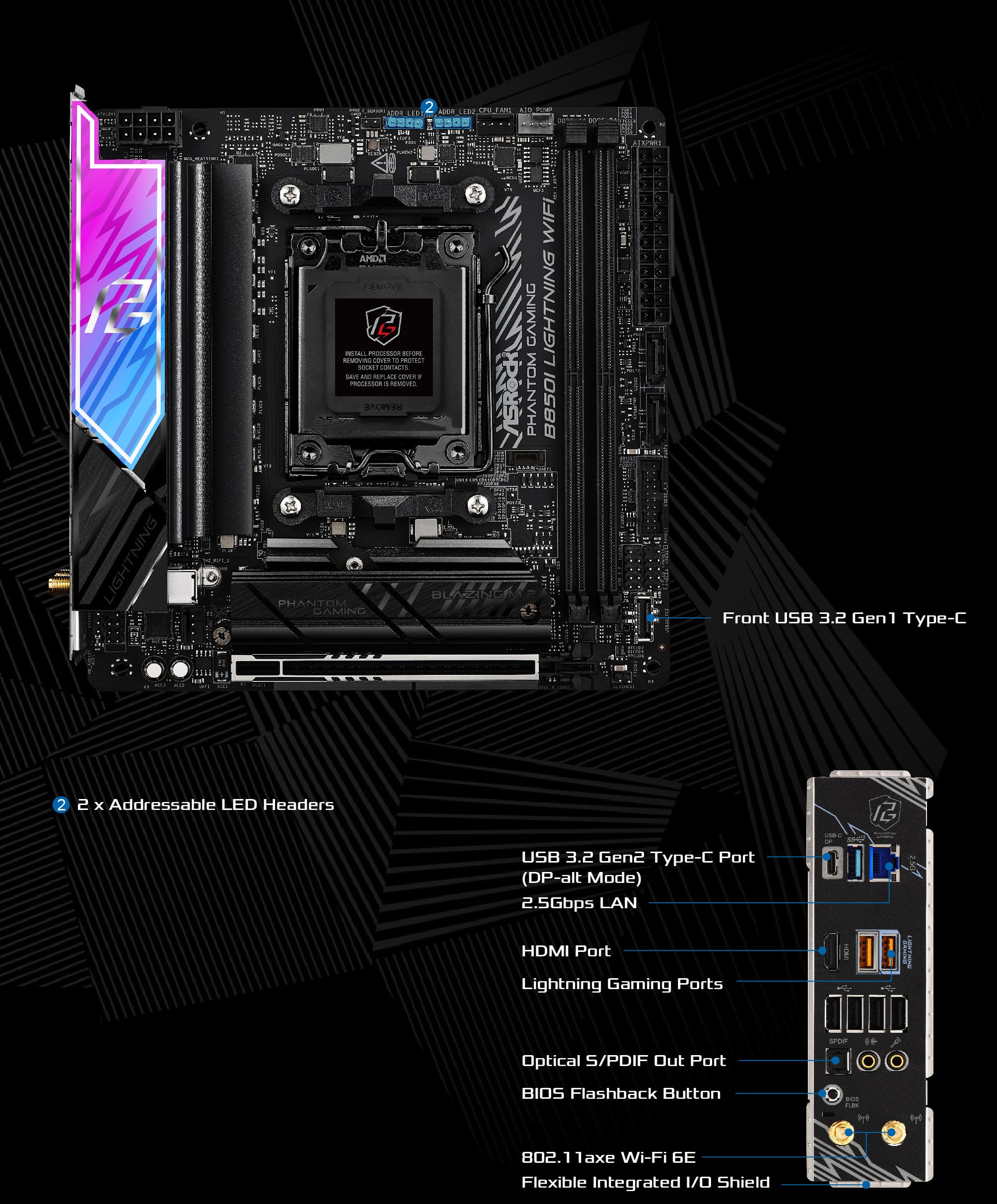 华擎科技 | B850I Lightning WiFi