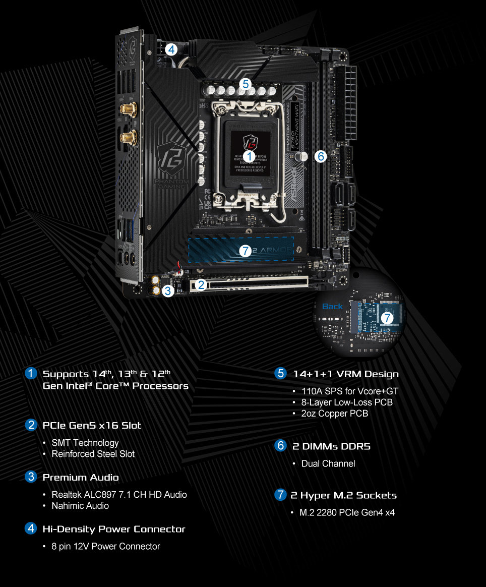 华擎科技 | B760I Lightning WiFi